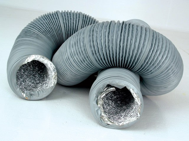 PVC Flexible Ducting - Outer PVC - Inner Aluminium 160mm x 6M Length